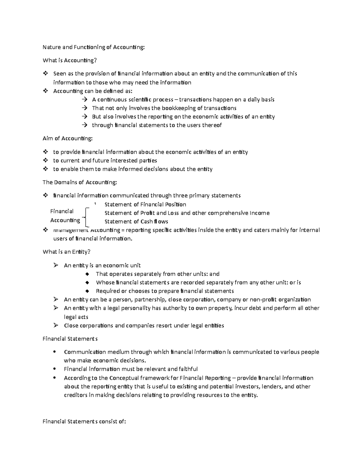 Chapter 1 - Nature and Function of Accounting - Nature and Functioning ...
