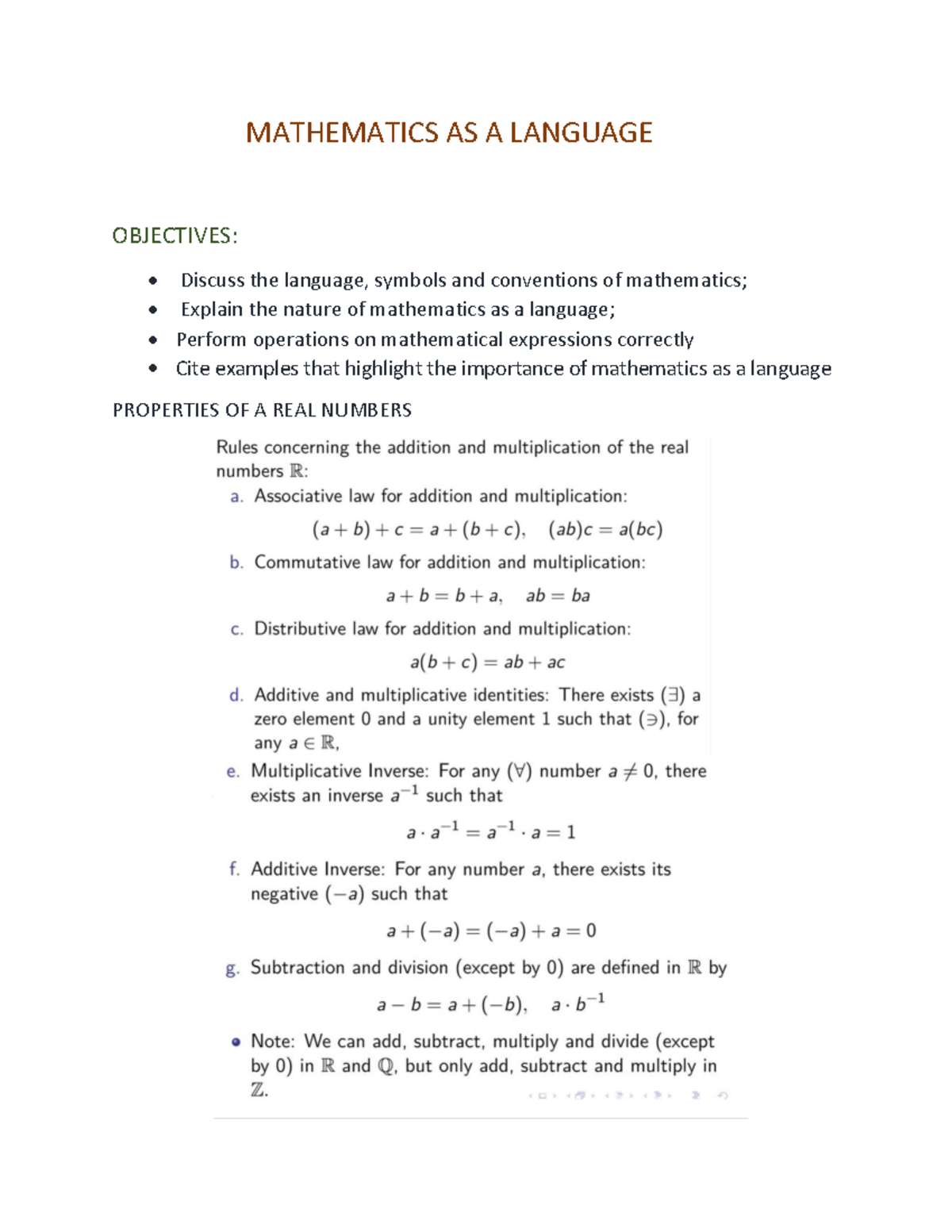 Order AND Inequalities MATHEMATICS AS A LANGUAGE OBJECTIVES order-and-inequalities-mathematics-as-a-language-objectives
