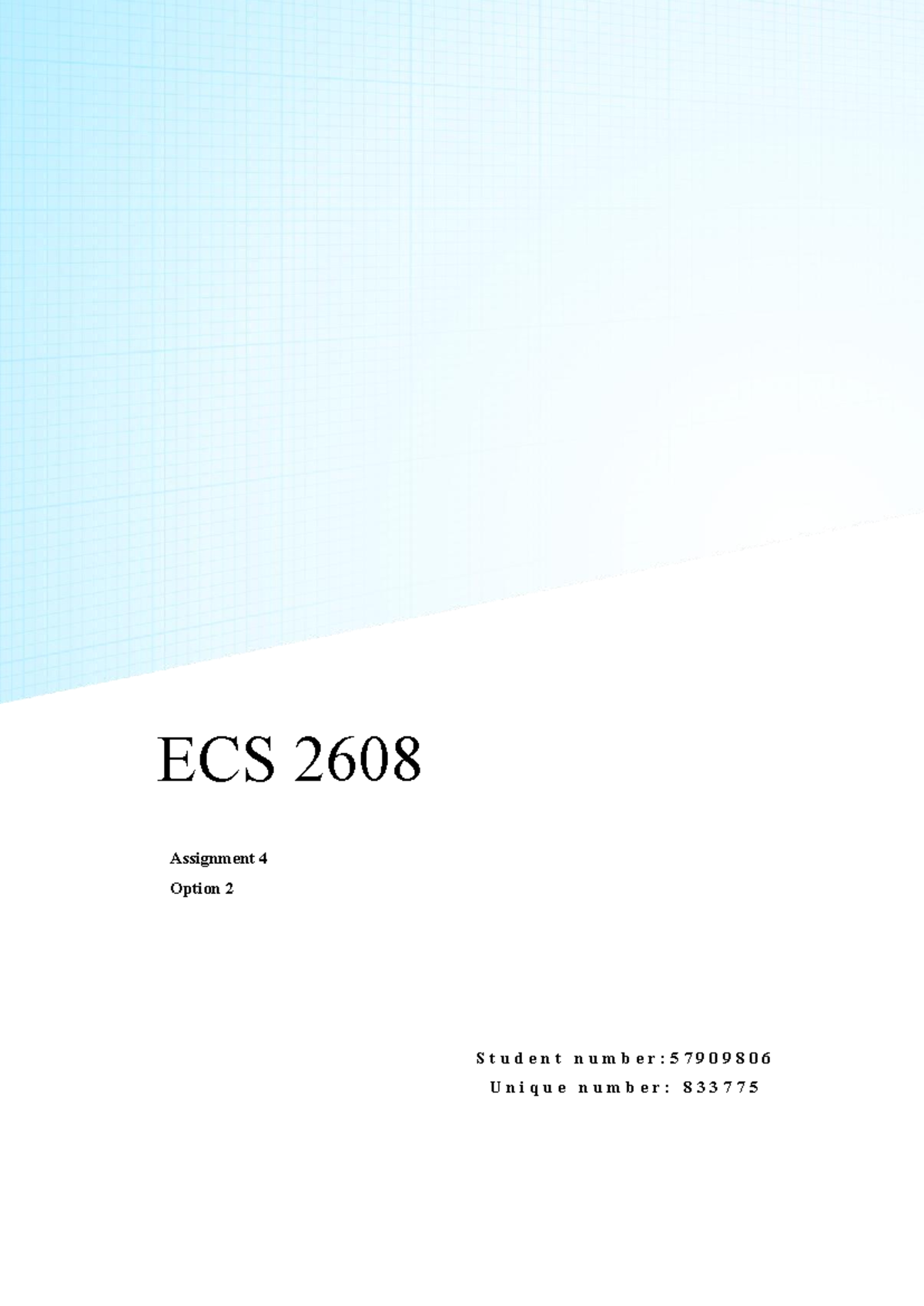 ECS 2608 Assignment 04 - the Soviet Union: the ambitious five-year plans - ECS Assignment Option ...