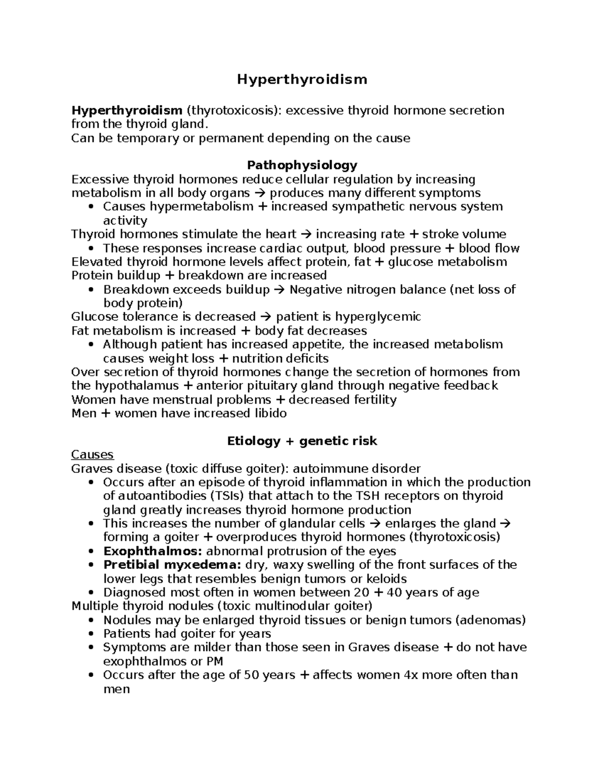 Hyperthyroidism - Hyperthyroidism Hyperthyroidism (thyrotoxicosis ...