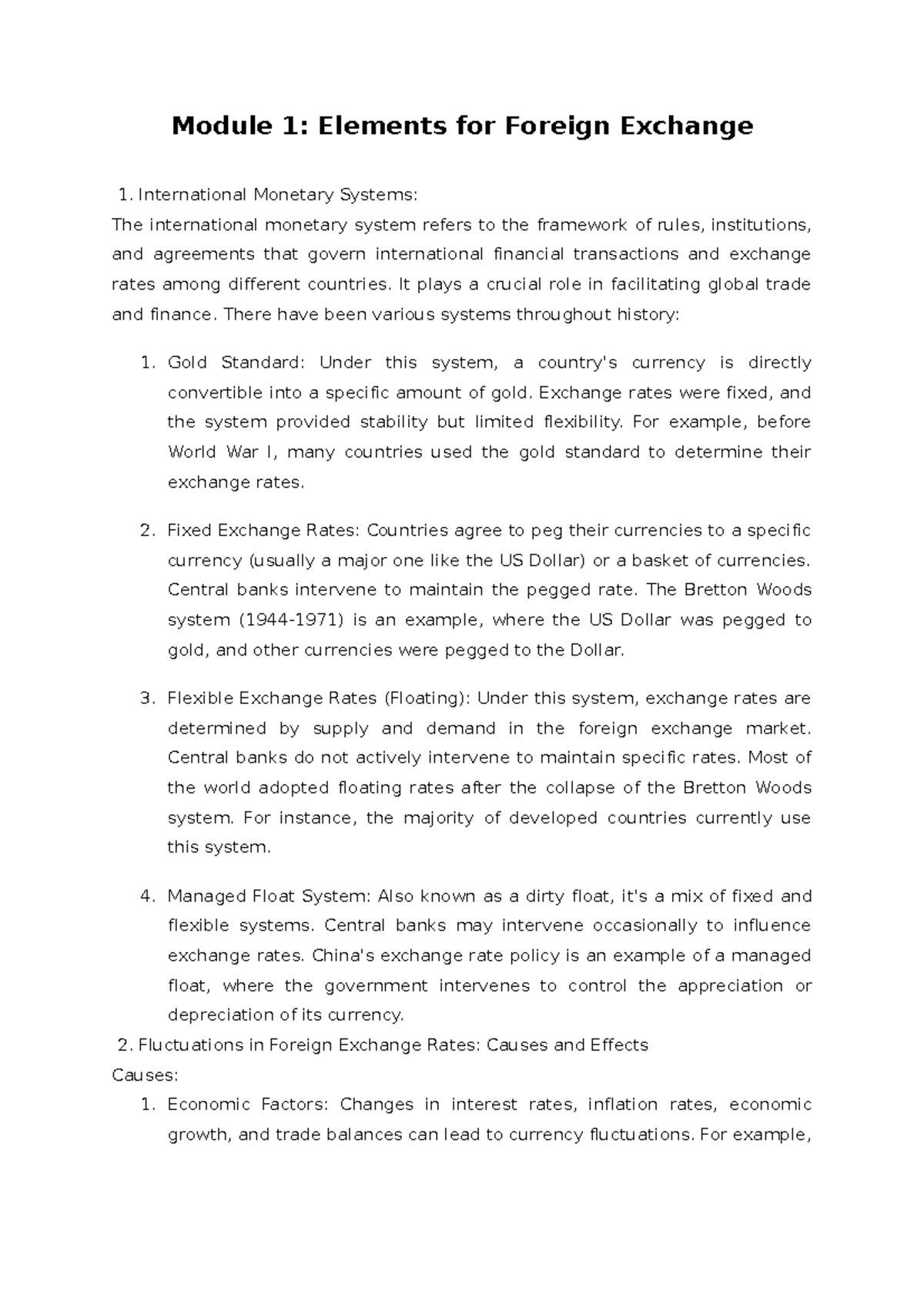 Forex-1 - Ppt - Module 1: Elements for Foreign Exchange International ...