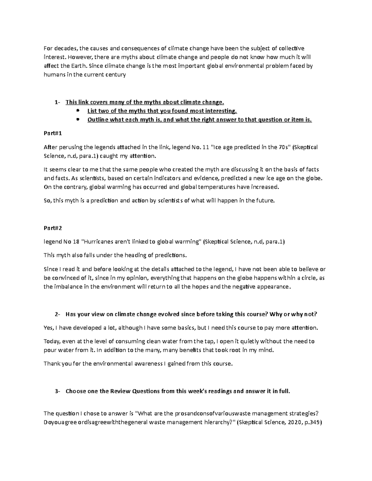 Learning Journal Unit 6 - For decades, the causes and consequences of ...