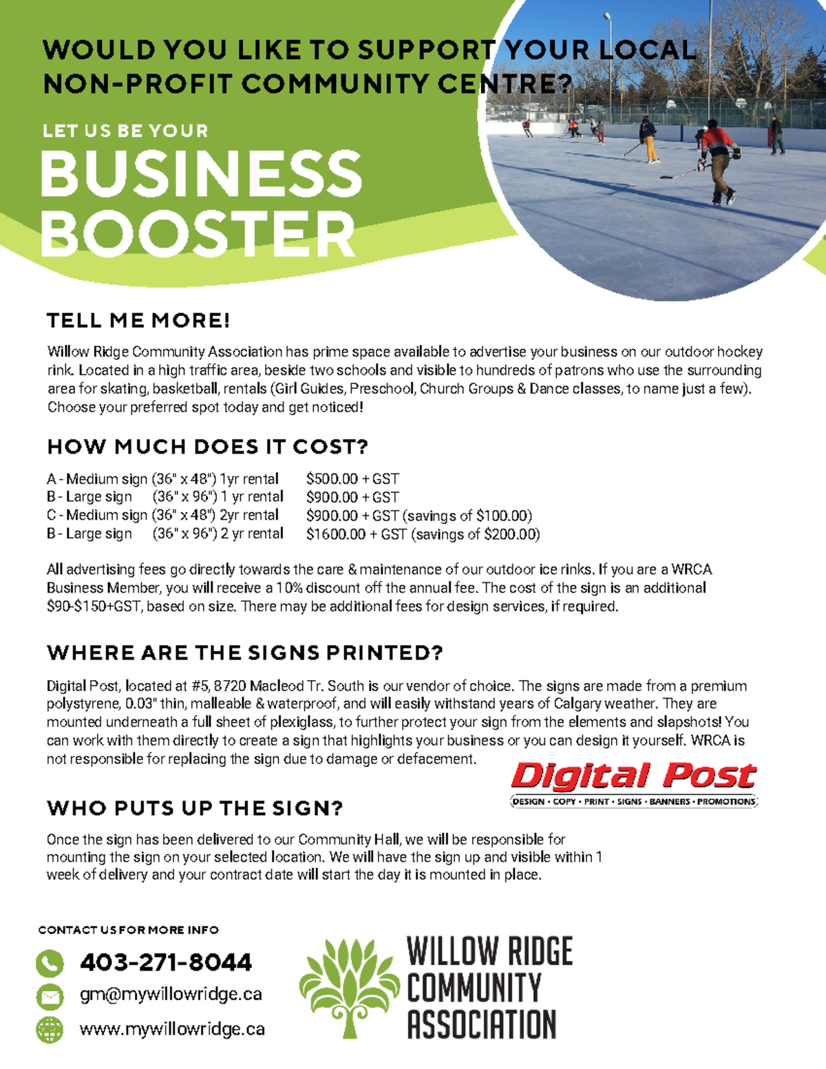 Ice Rink Flyer 2023 with location map - LET US BE YOUR BUSINESS BOOSTER ...