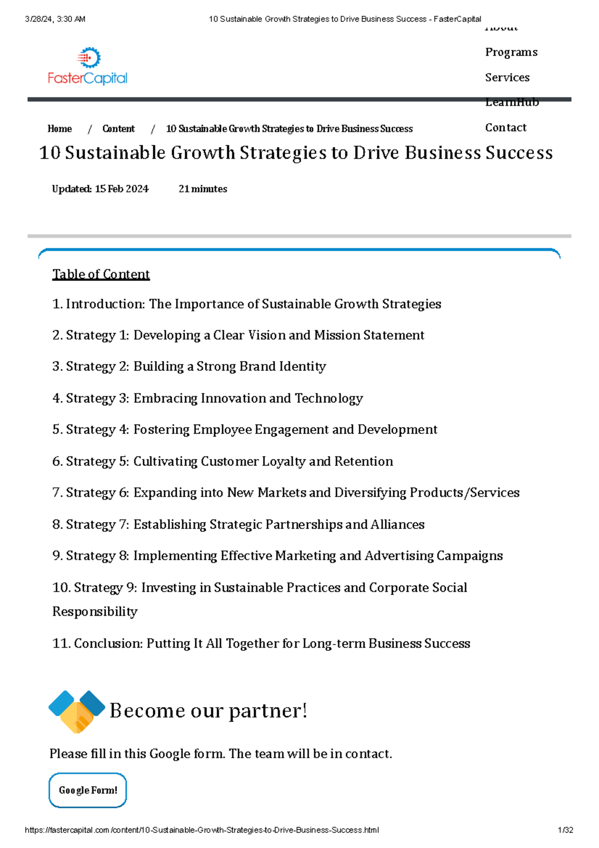 Faster Capital - 10 Sustainable Growth Strategies to Drive Business ...