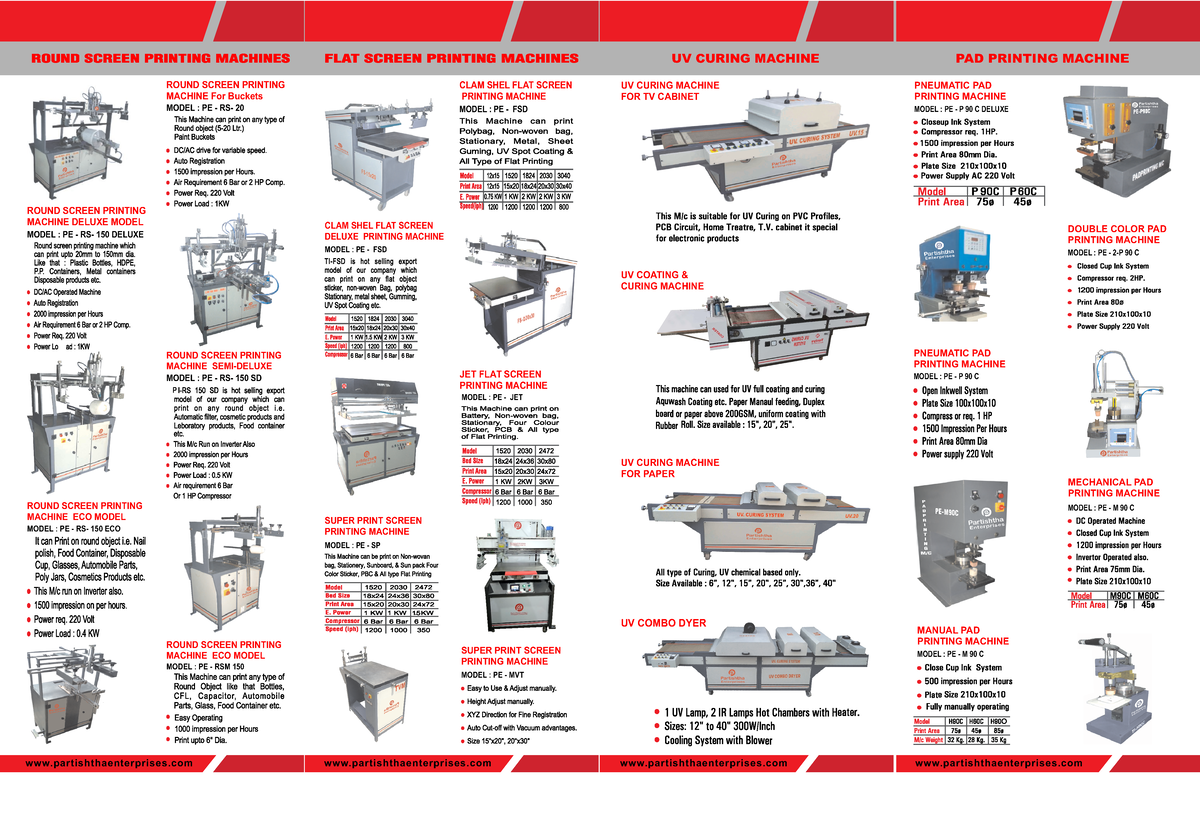Patishtha Enterprises LEAF LET - UV CURING MACHINE FOR PAPER UV COMBO ...