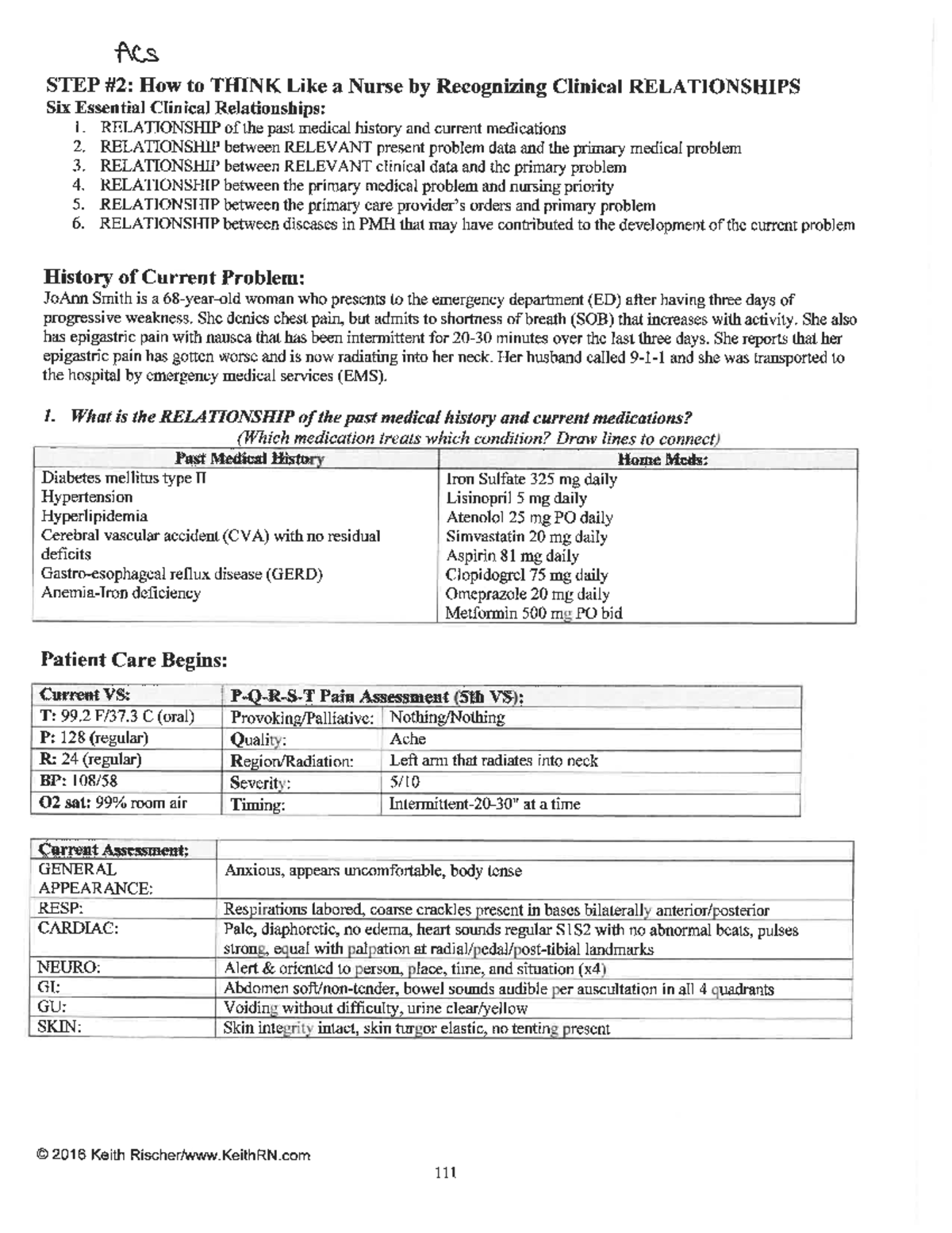 ACS case study student - NUR 440 - Studocu