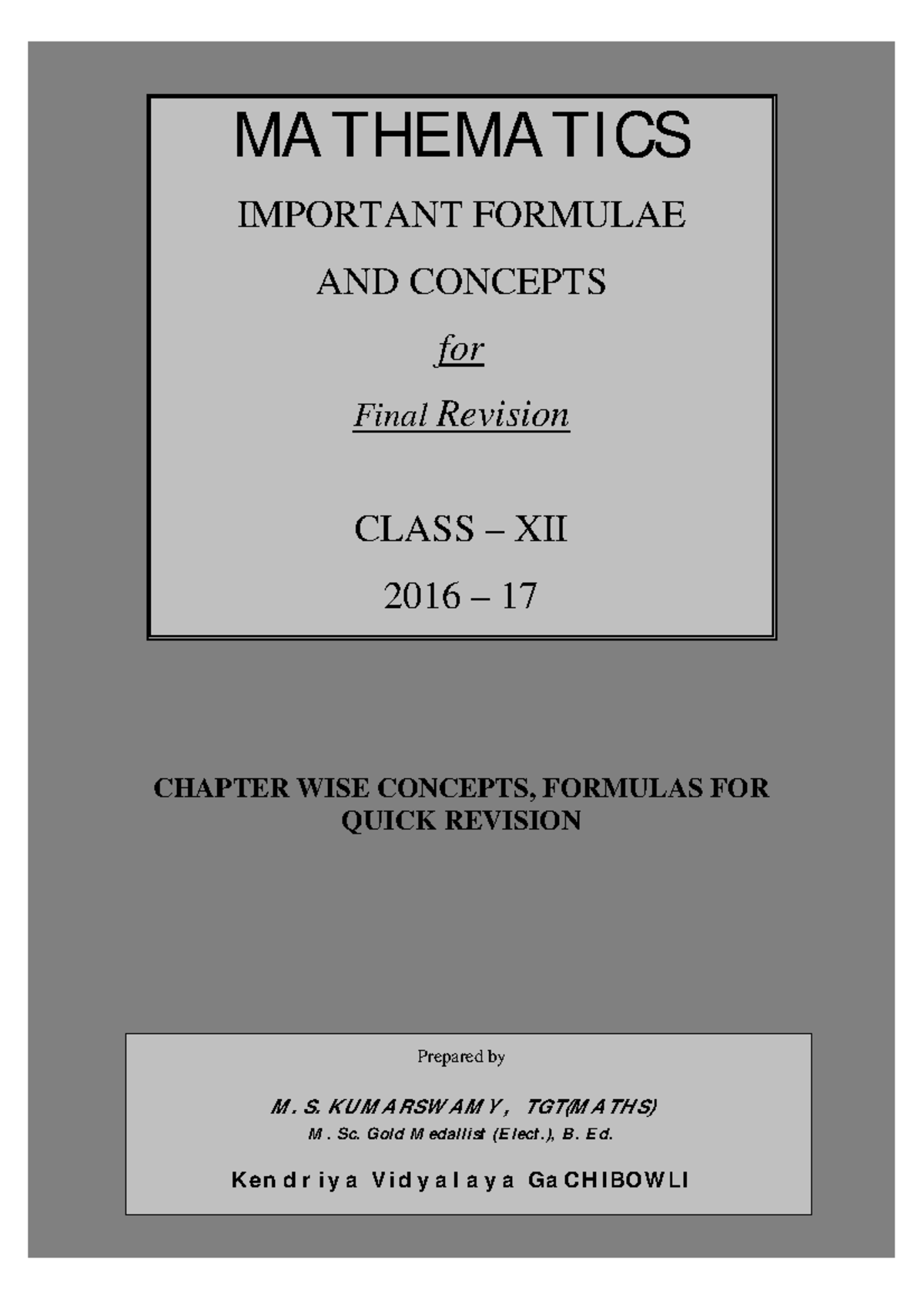 All Chapters - nnnnn - MATHEMATICS IMPORTANT FORMULAE AND CONCEPTS for ...