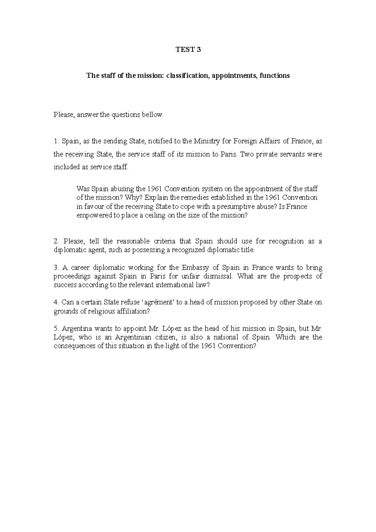 TEST 3 The staff of the mission copia - TEST 3 The staff of the mission ...