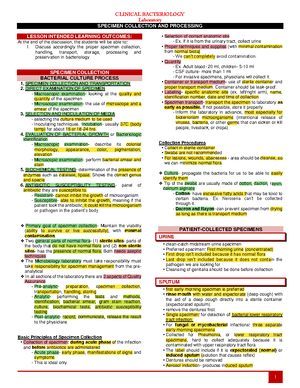 BACT-LEC - baxt lec - Introduction to Diagnostic Bacteriology CLINICAL ...