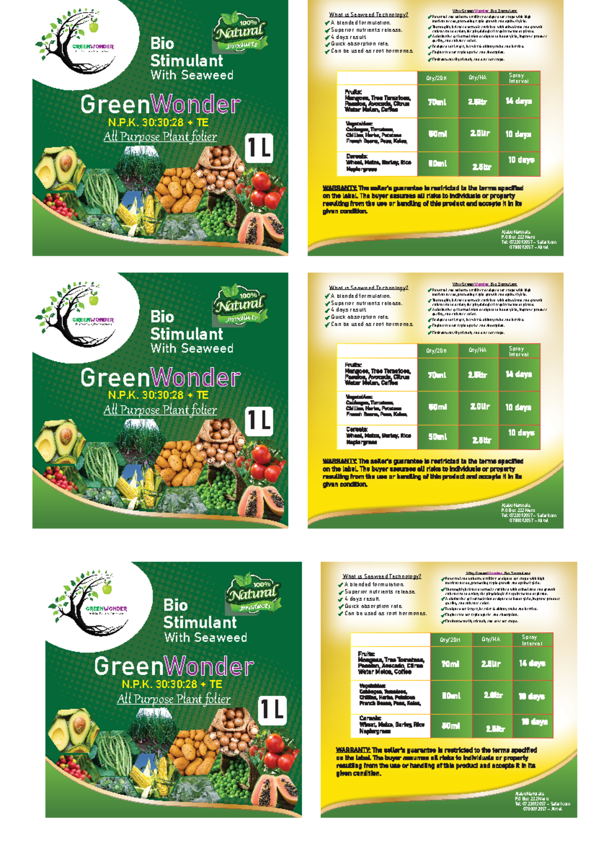 Gitonga 1 litre - FHZDDTYGD - Spray Interval Qty/20lt Qty/HA Why ...