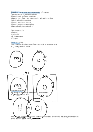 GCSE AQA chemistry Unit 5- energy changes grades 9-1 - Energy changes ...