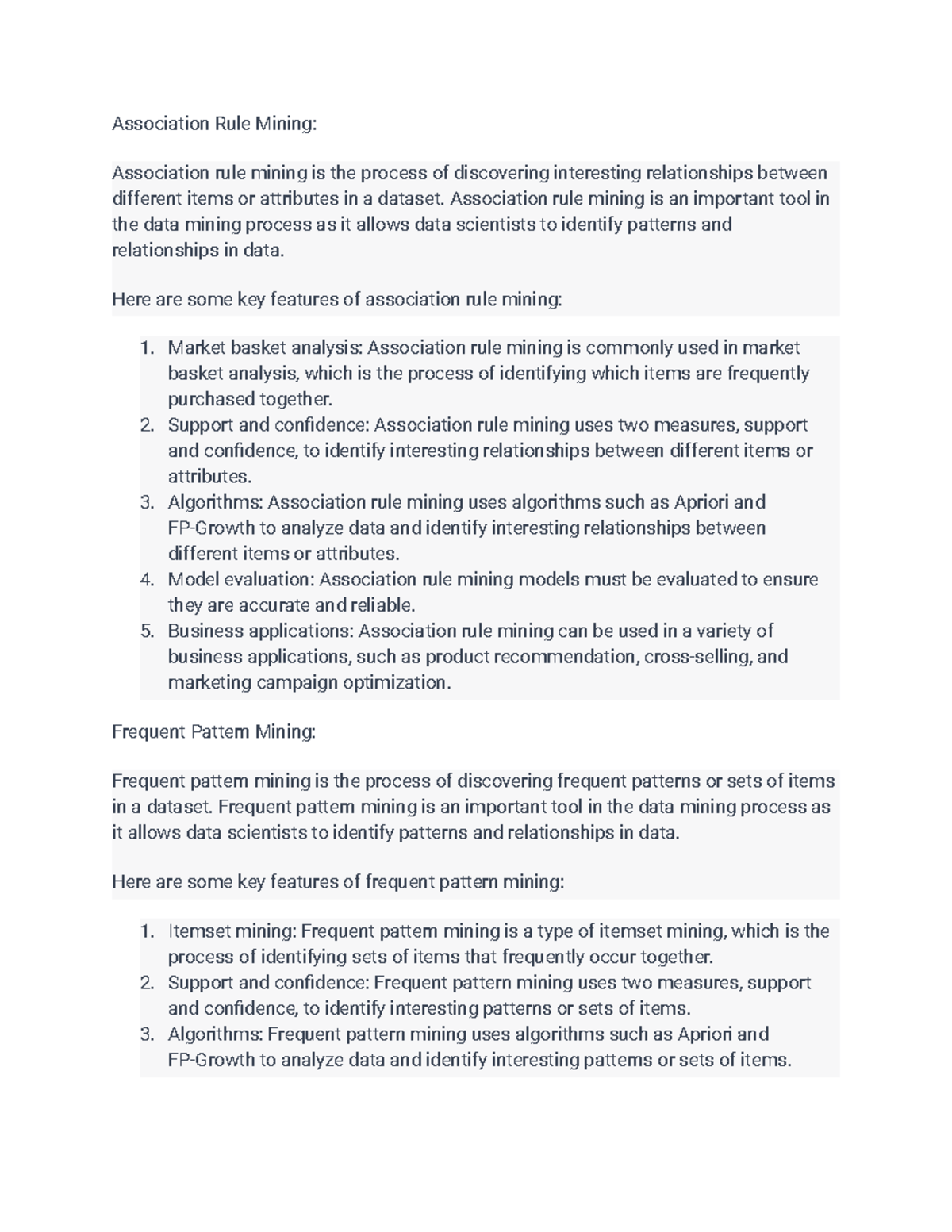 Association Rule Mining And Frequent Pattern Mining Association Rule Mining Association Rule