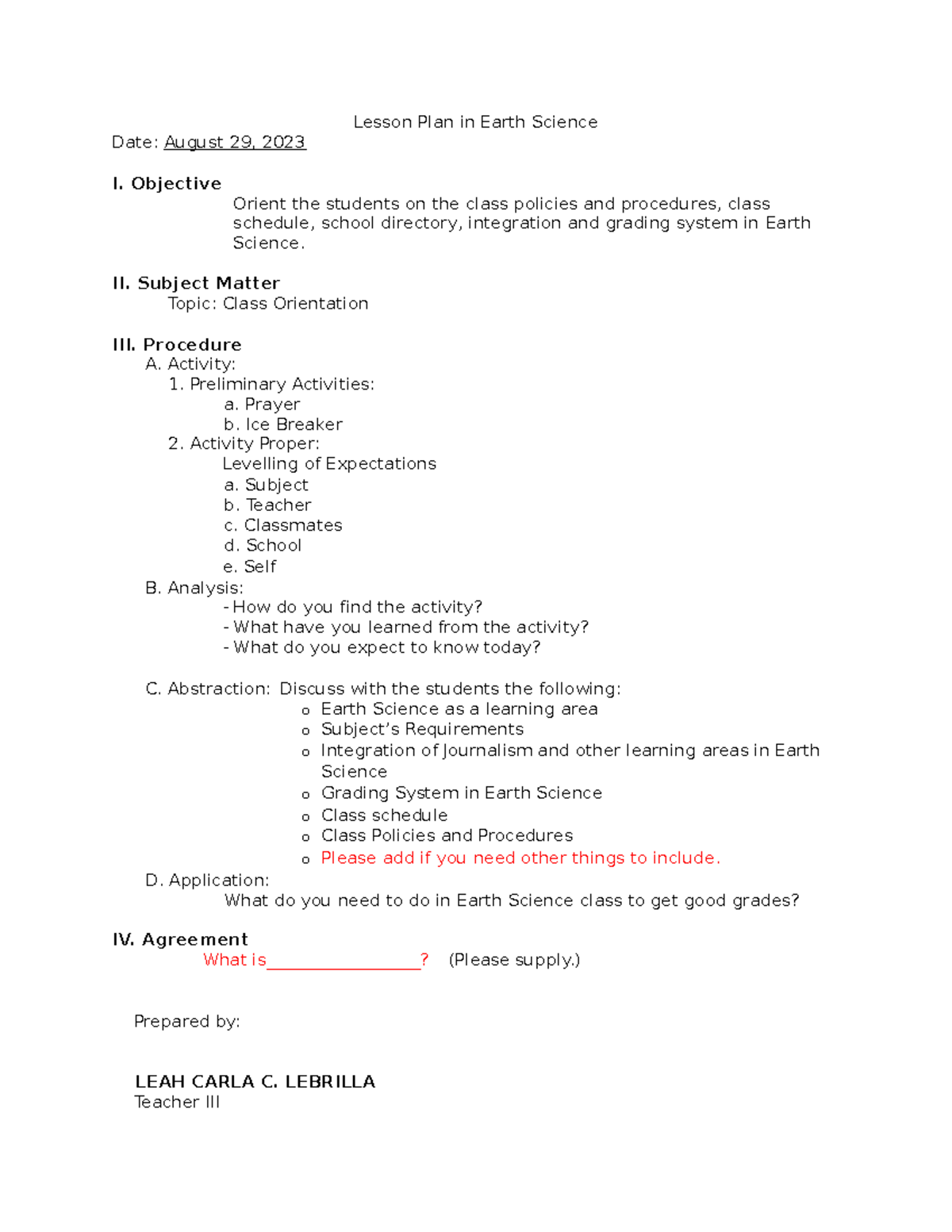 Lesson-Plan-in-English-10 - Lesson Plan in Earth Science Date: August ...