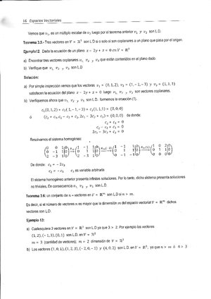 13. Subespacios. Combinación Lineal. Conjunto Generador - Algebra ...
