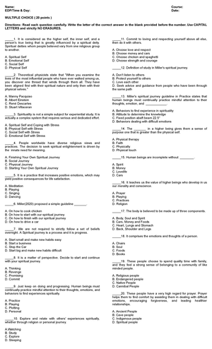Understanding the Self Module 1 - First Year - PRELIMINARIES Module Title: Learning Module in ...