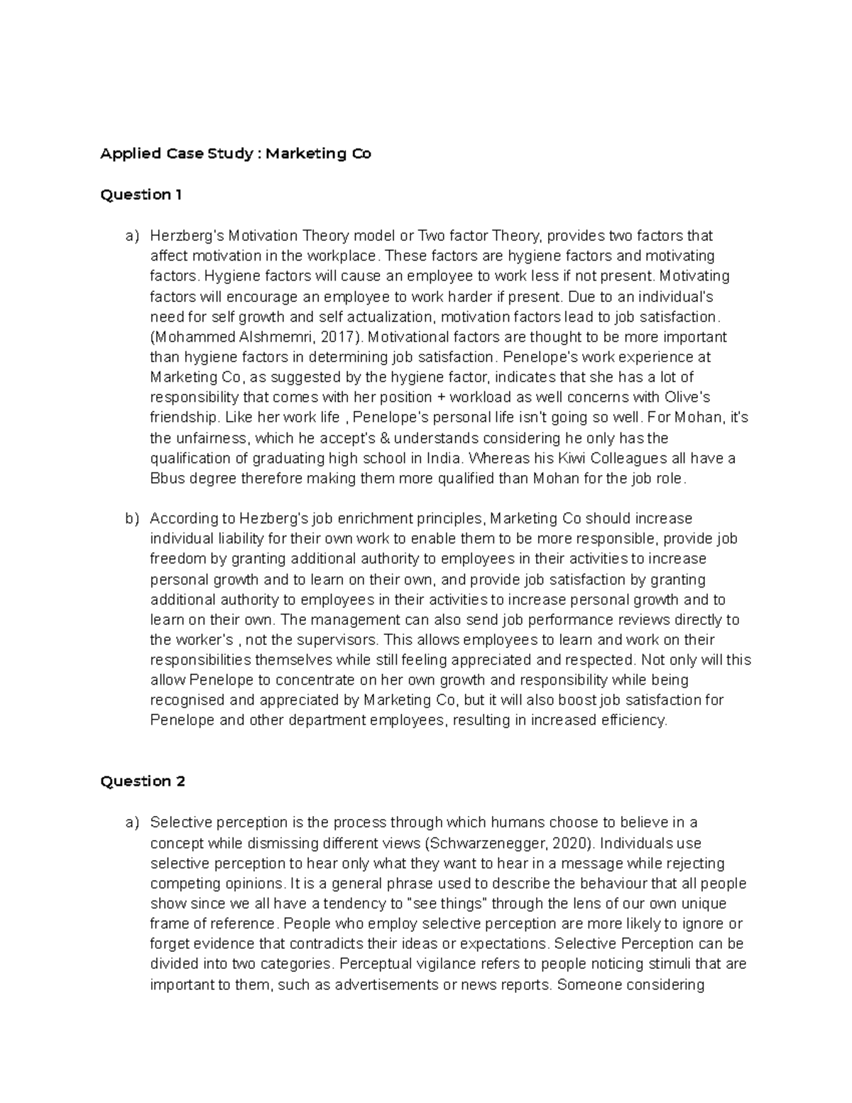 Assesment 3 - assessment 3 case study - Applied Case Study : Marketing ...