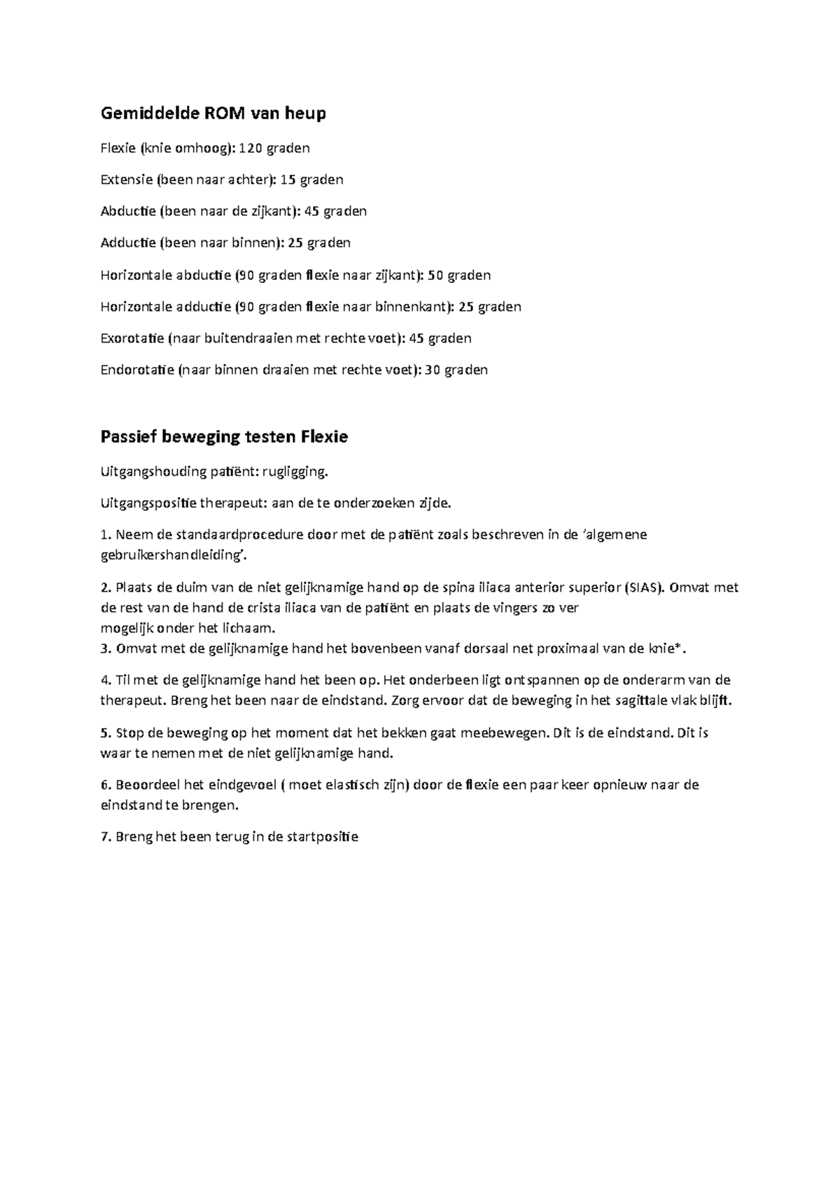 Heup vaardigheden - oefening voor de heup - Gemiddelde ROM van heup ...