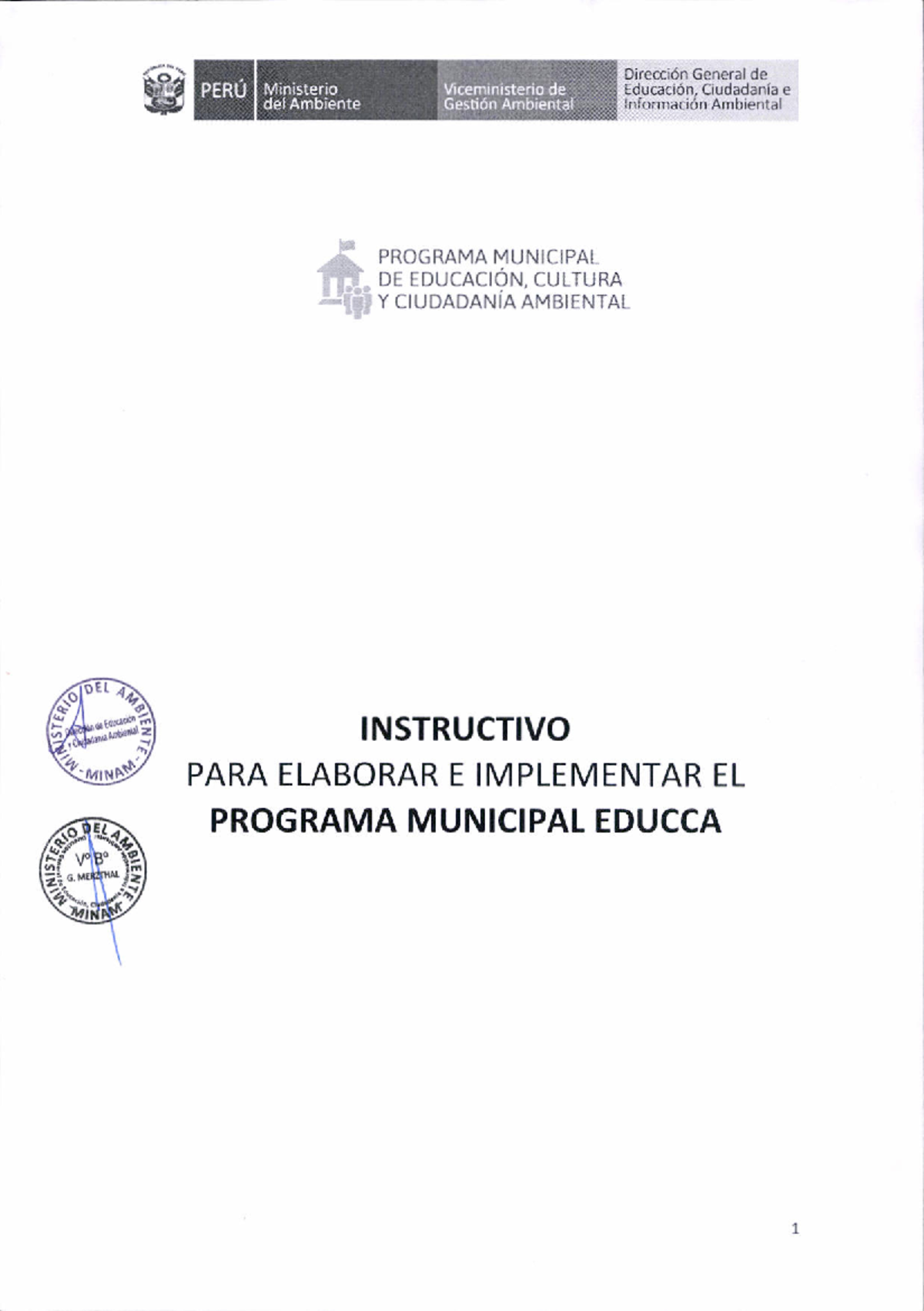 Programa Municipal De Educación, Cultura Y Ciudadanía Ambiental ...