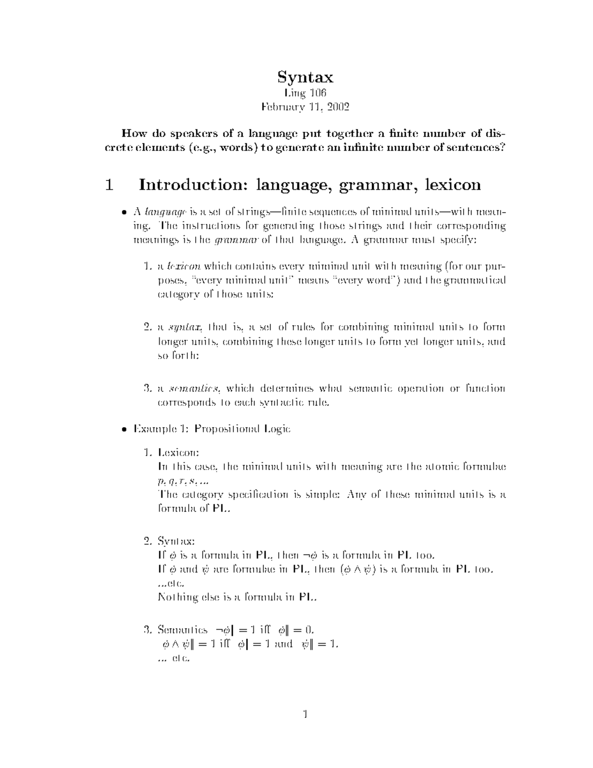 Language, Grammar, and lexicon - - Studocu