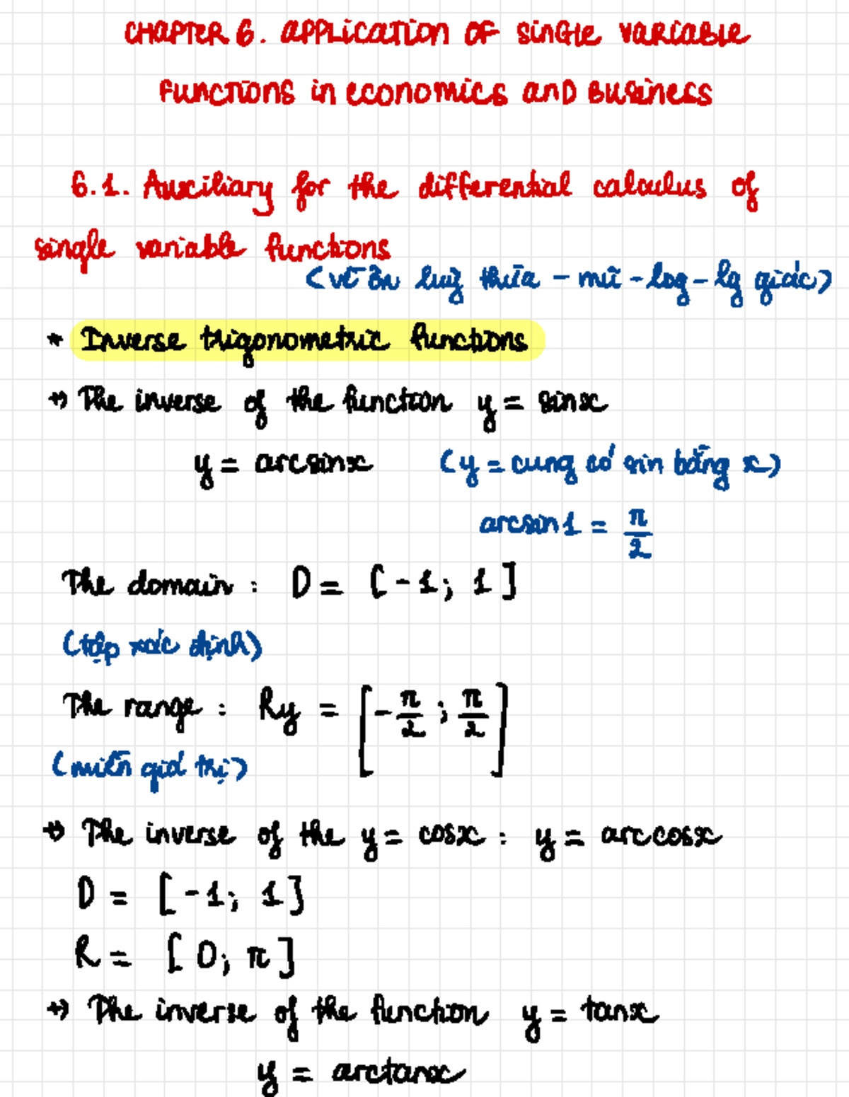 Toán Cao Cấp 2 - TACN - Chapter 6. application of single variable ...