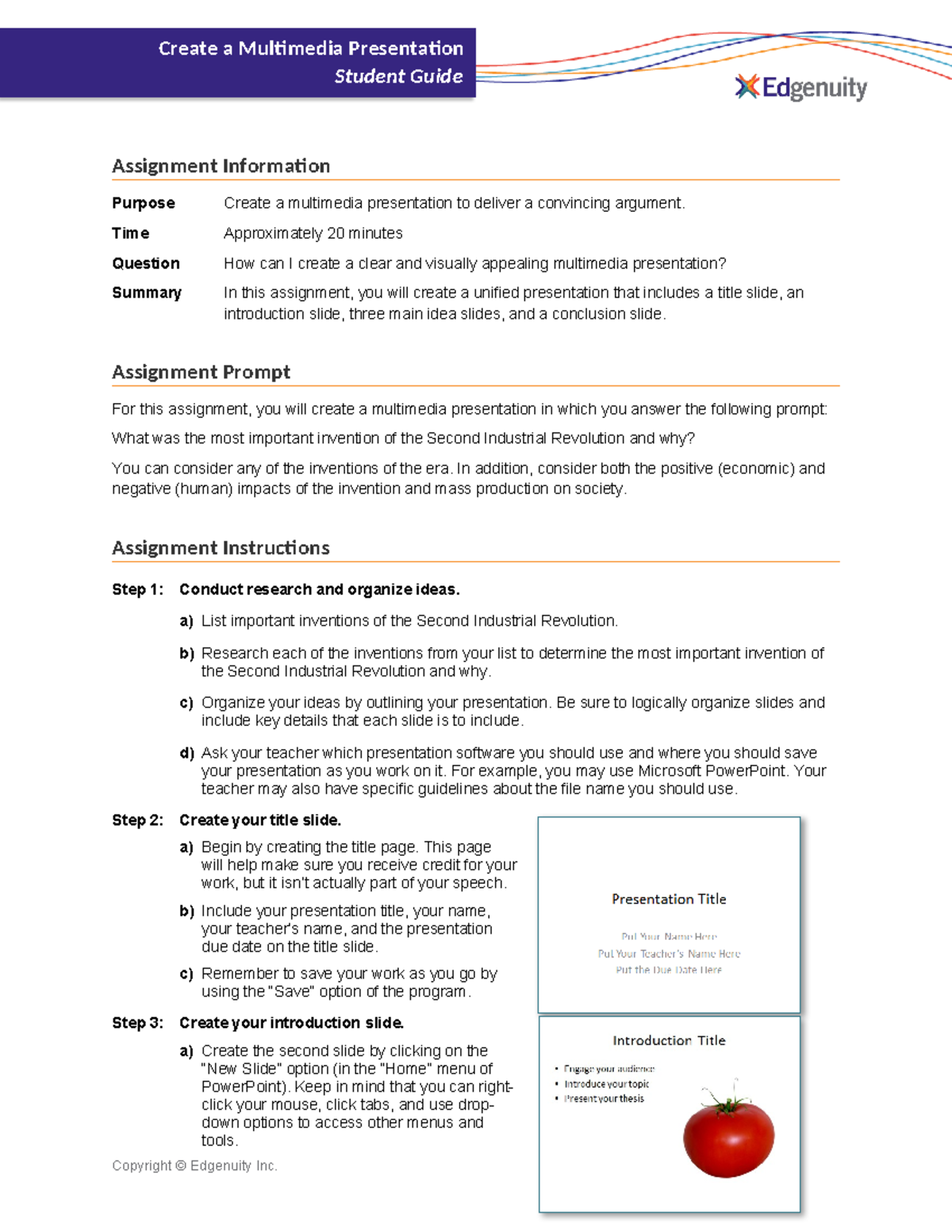 Us1 pres studentguide - ki9ij - Create a Multimedia Presentation ...