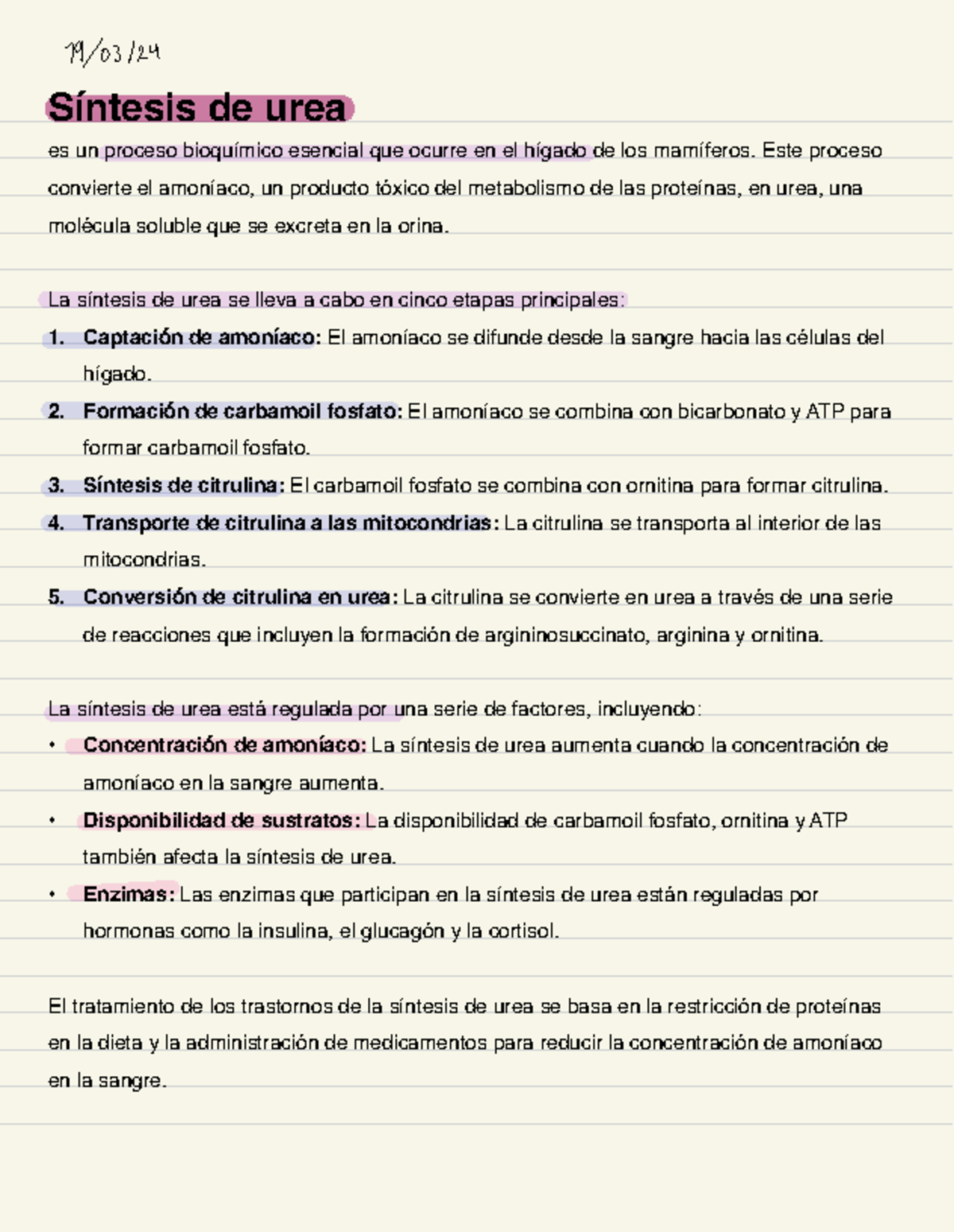 Síntesis de urea - Síntesis de urea es un proceso bioquímico esencial ...
