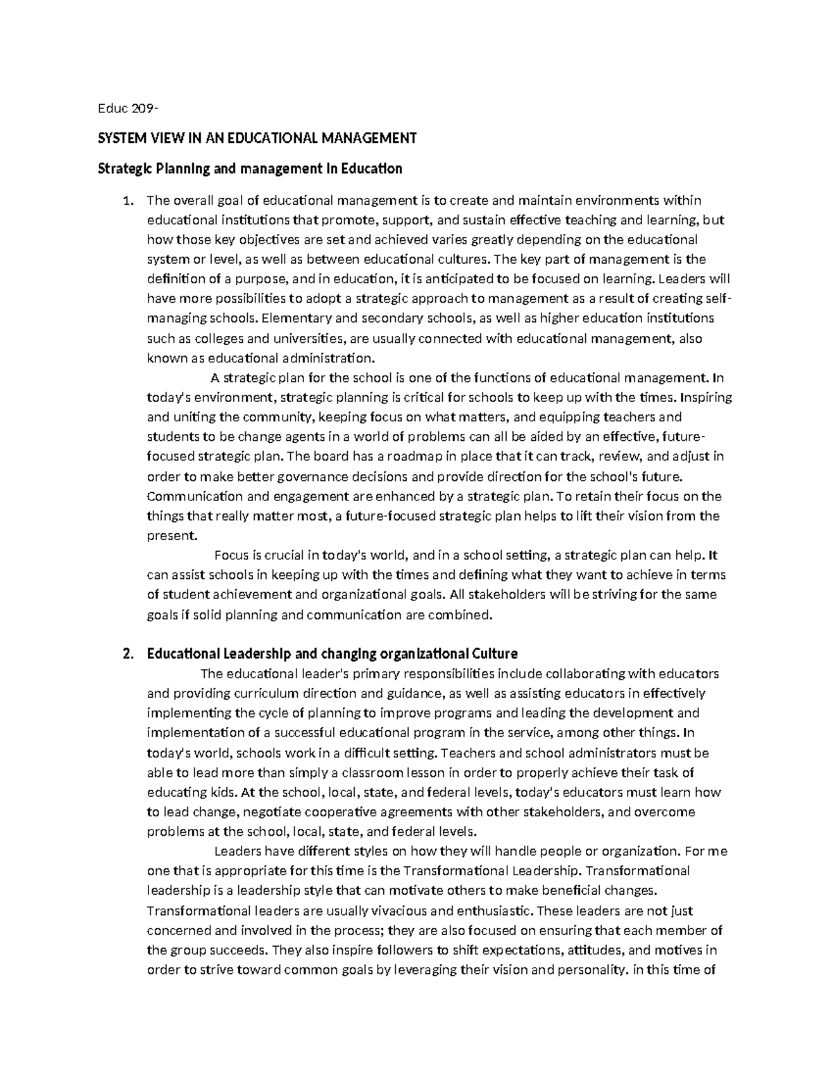 Educ 209-Activity - - Studocu