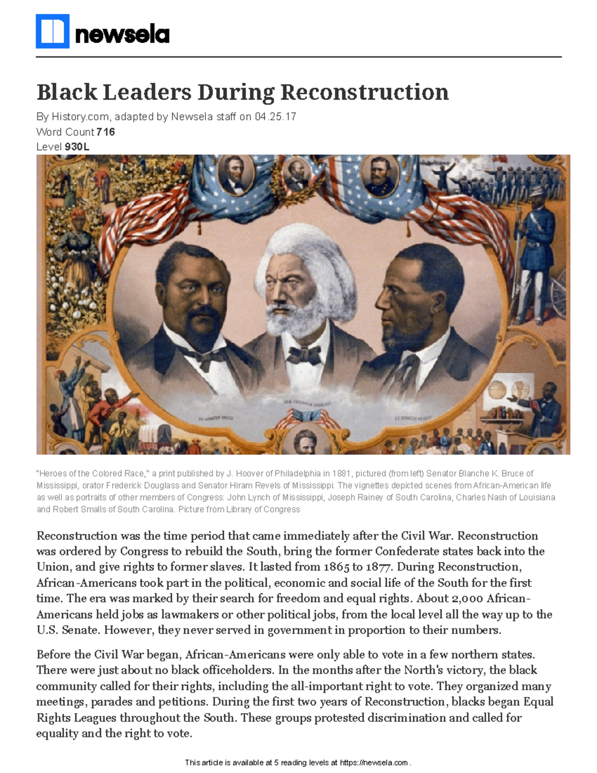 History black leaders of reconstruction - This article is available at ...