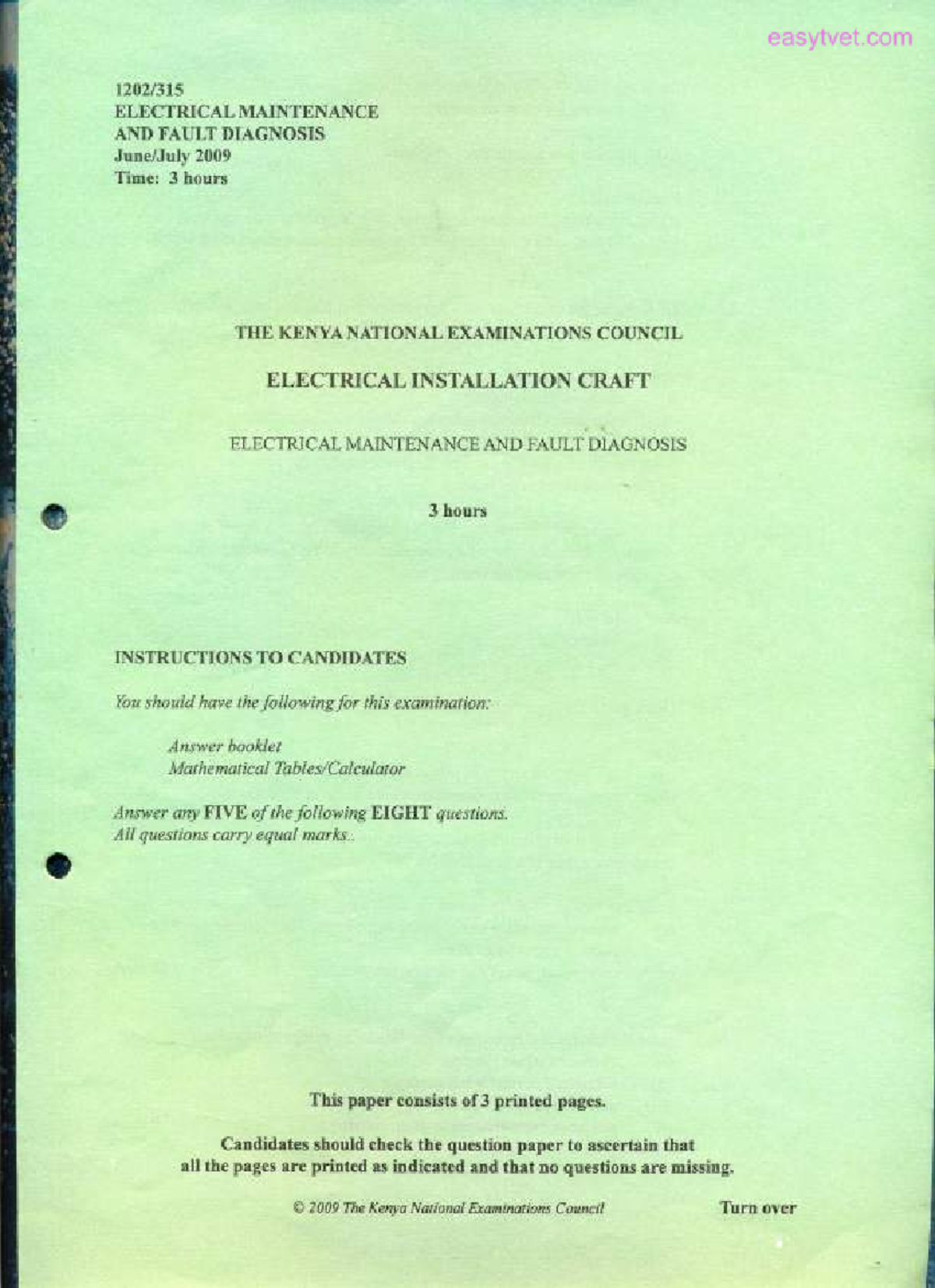 2009 july - test - engineering - Studocu