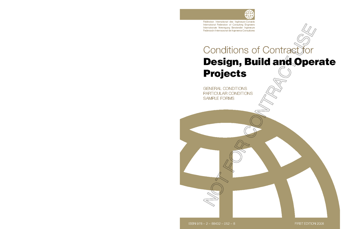 Fidic-Gold-Book Design,Build and Operate 2008 - Conditions of Contract ...