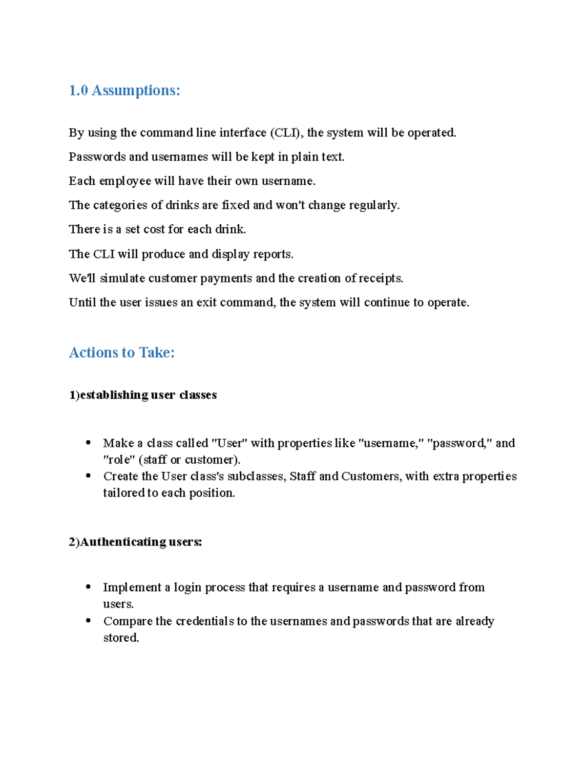 Assumptions - 1 Assumptions: By using the command line interface (CLI ...
