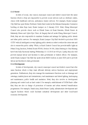 PAD 320 Group - INTRO : The local government in Malaysia is lowest tier ...