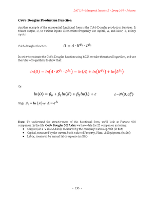 DAT121S21 Lecture 24 Solution - Time Series: Correcting for Autocorrelation – Solutions In many ...