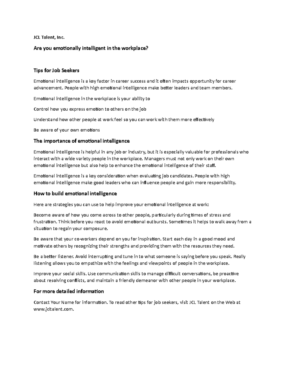 IL WD 1-1 (1) - copy - JCL Talent, Inc. Are you emotionally intelligent ...