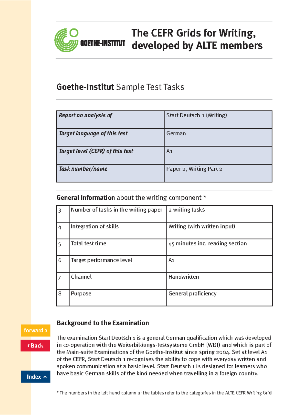 German samples Goethe Institute 3 - Index forward > Goethe-Institut ...