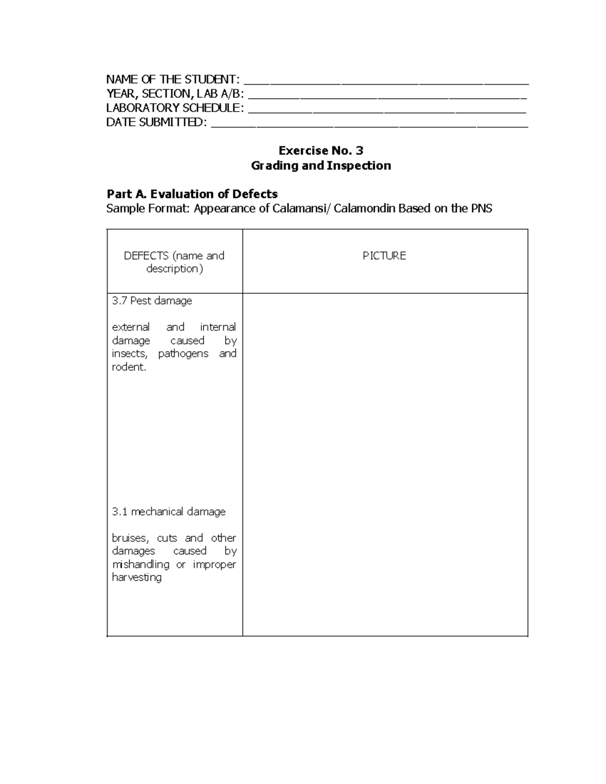 Exercise 3 - .... - NAME OF THE STUDENT ...