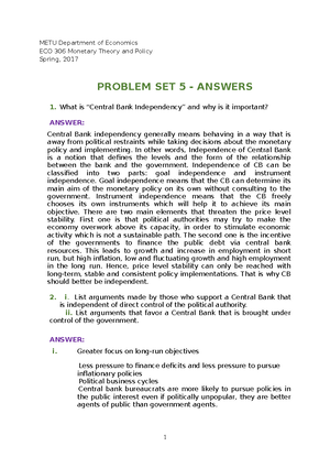 ECON 102 exercise set 1 - METU Department of Economics ECON 102 Pınar ...