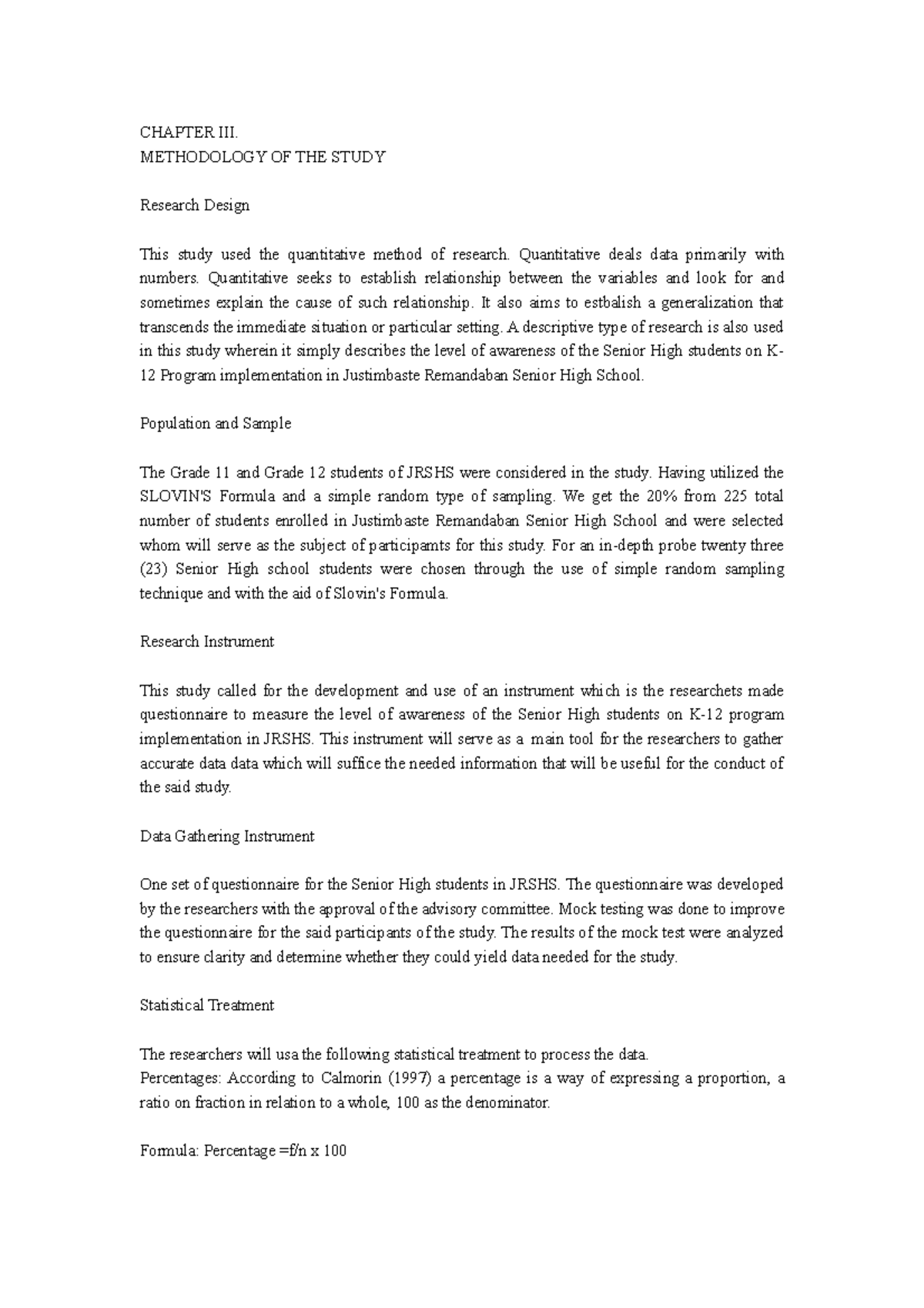 3 I's Chapter 3 051908 - Bbbhnb - CHAPTER III. METHODOLOGY OF THE STUDY ...