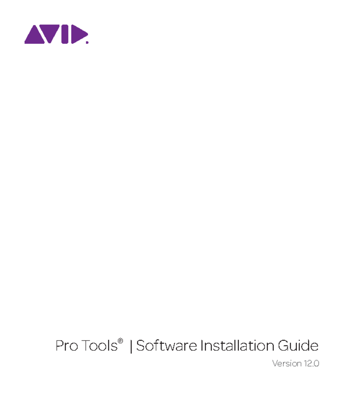 Pro Tools Installation - Pro Tools ® | Software Installation Guide ...