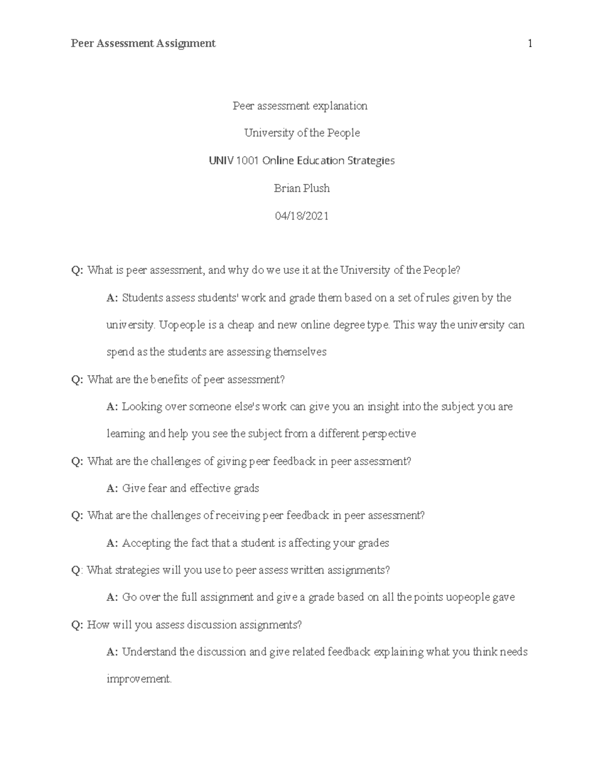 Peer Assessment Assignment Peer Assessment Assignment Peer Assessment