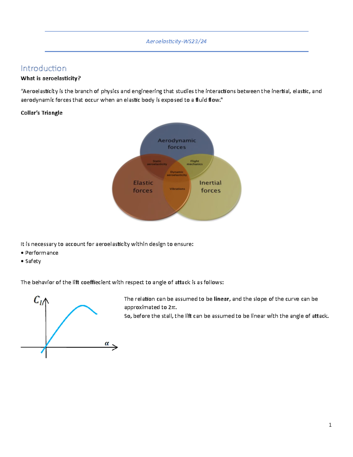 Aeroelasticity - Aeroelasticity-WS23/ Introduction What is ...