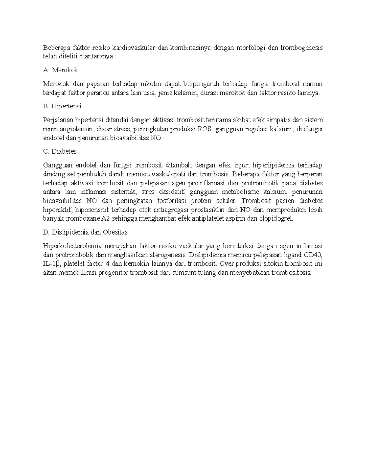 Hubungan DM dan HT pada stroke - Beberapa faktor resiko kardiovaskular ...