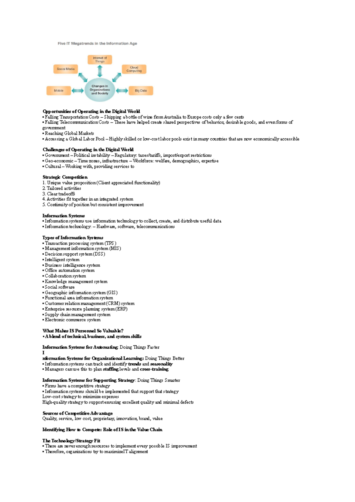 Ism short summary of all chapters - Opportunities of Operating in the ...