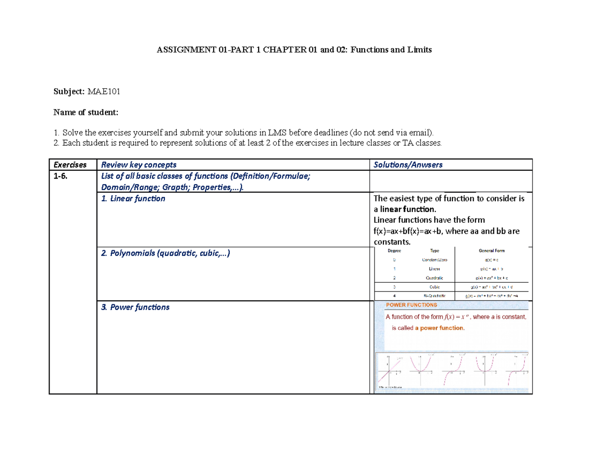 Assigment 1 Part01 Math Assignment 01 Part 1 Chapter 01 And 02