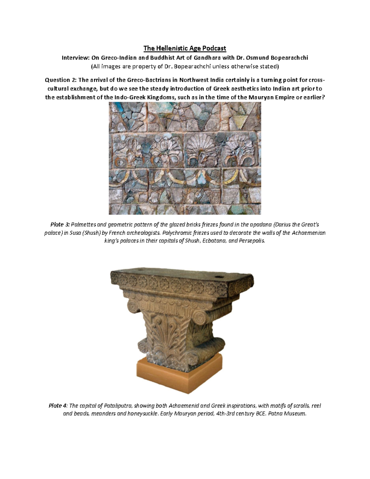 Interview greco indian and buddhist art of gandhara with osmund ...