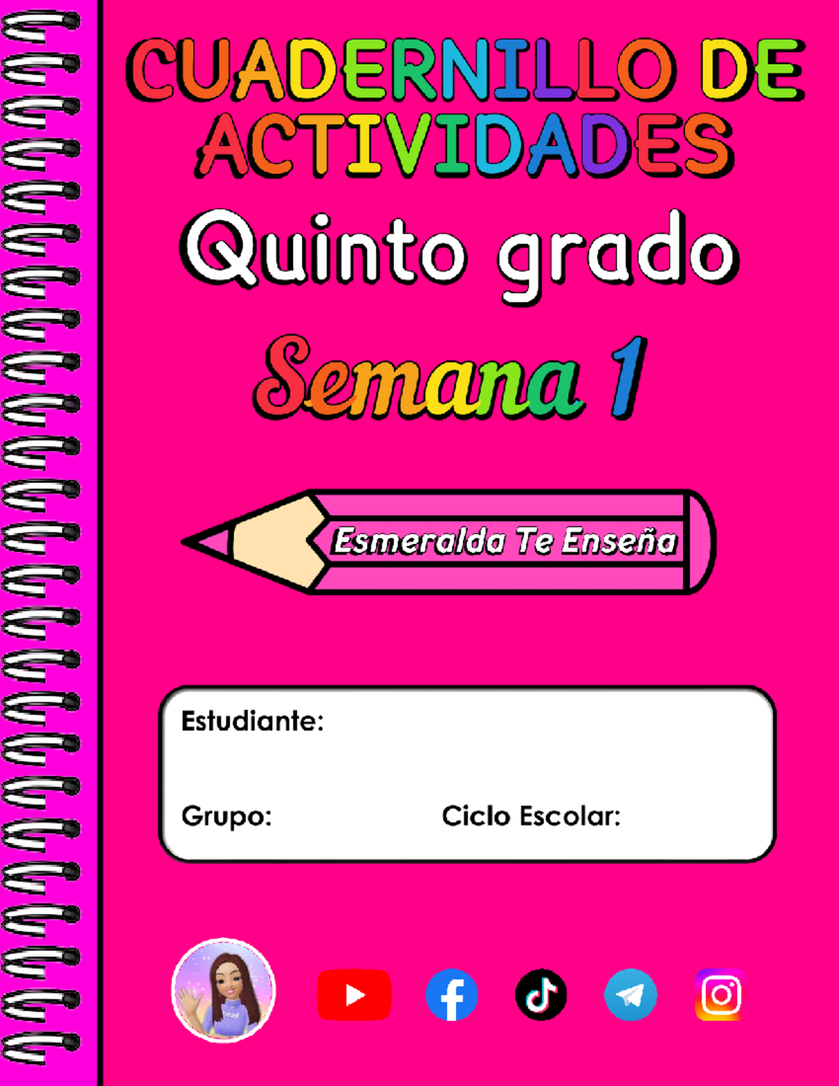 🌠⚡5° S1 - Cuadernillo DE Actividades 🖇 Esmeralda Te Enseña 🖇 Anexos🌠⚡ ...