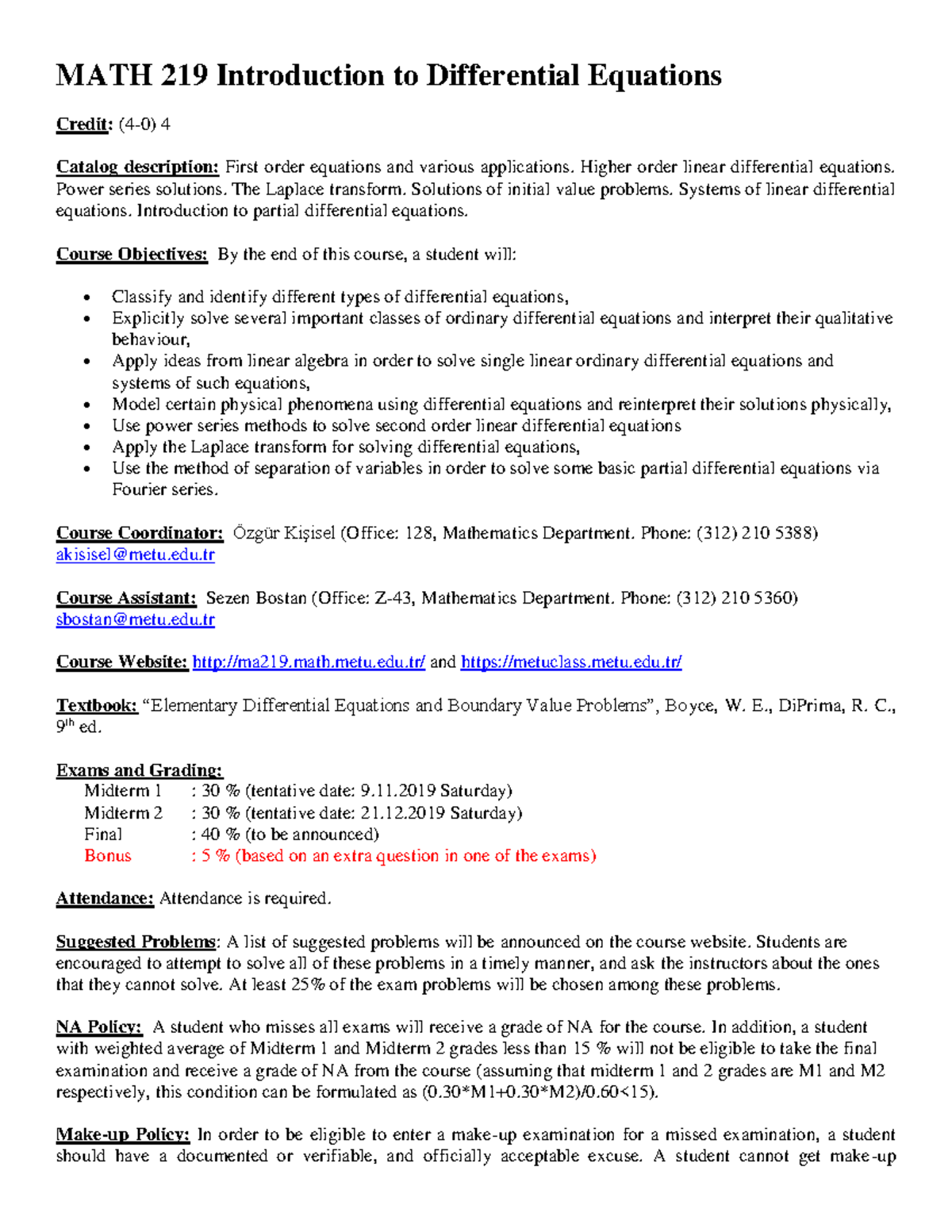 219syllabus Fall 2019 - syllabus - MATH 2 19 Introduction to ...