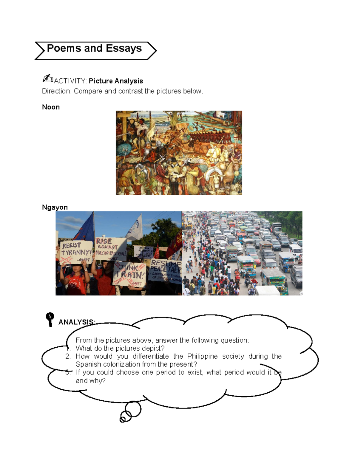 Chapter 4 - Accounting - . Poems and Essays ACTIVITY: Picture Analysis ...