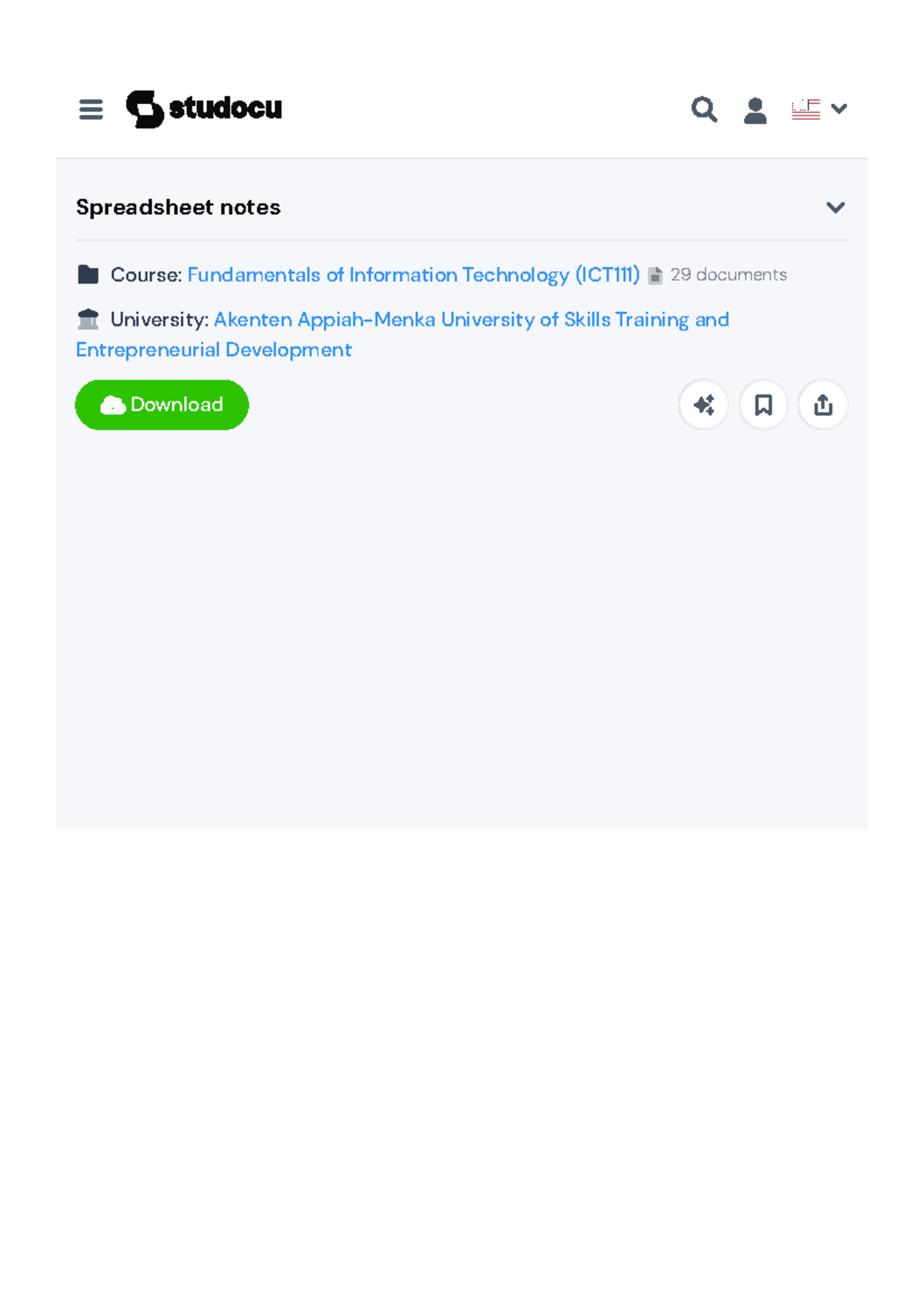 Spreadsheet notes - Spreadsheet A spreadsheet is a group of values and ...