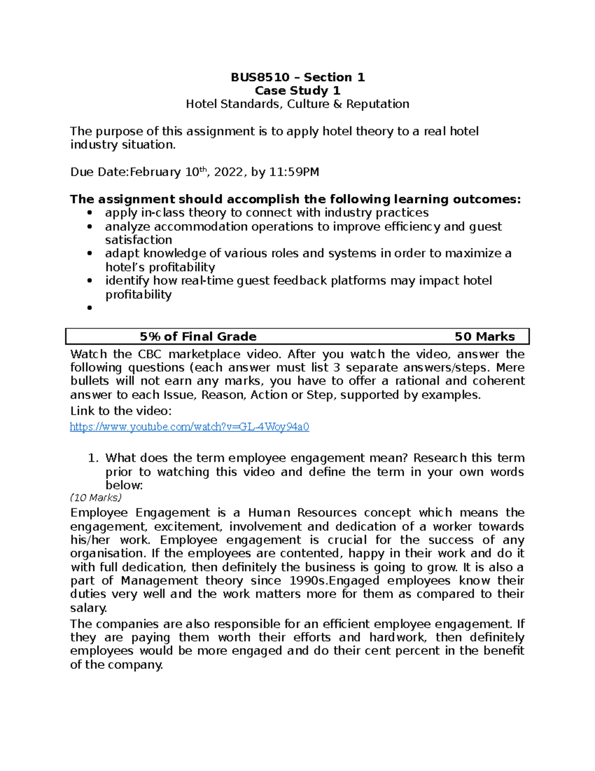 BUS8510 - Section 1 -Case Study 1 - Post Covid - Strategy - 22W ...